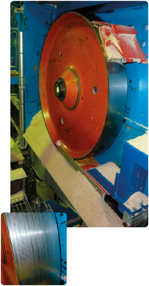 Blade lubrication - LUJA Sawtech A/S